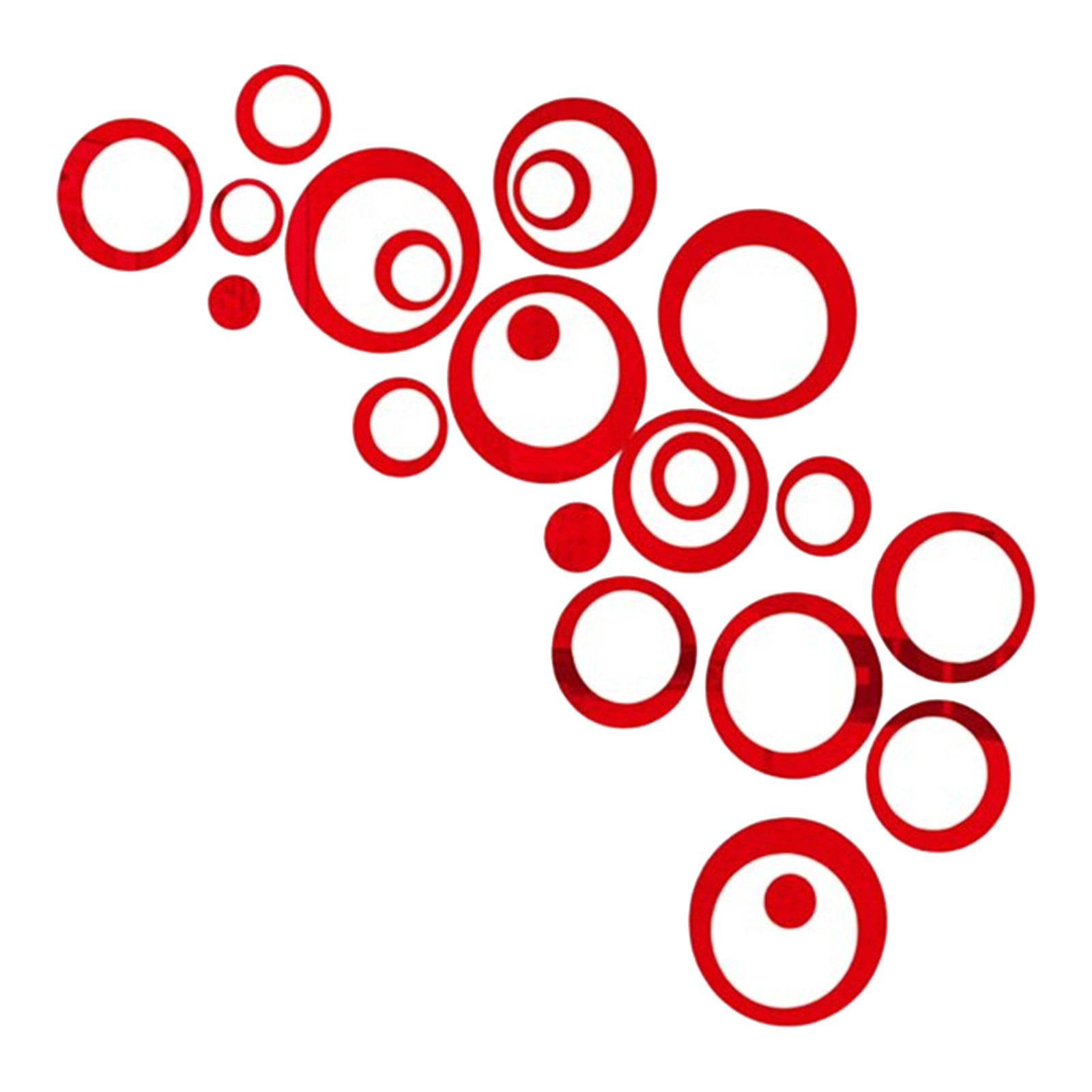 Click here for Hyongzeng 24 Pcs Red Circle Wall Stickers - Acryli... prices