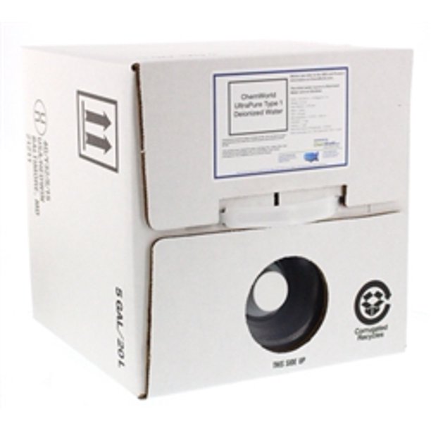 Chemworld Type 1 Deionized Water - 20 liter cubitainer - Walmart.com