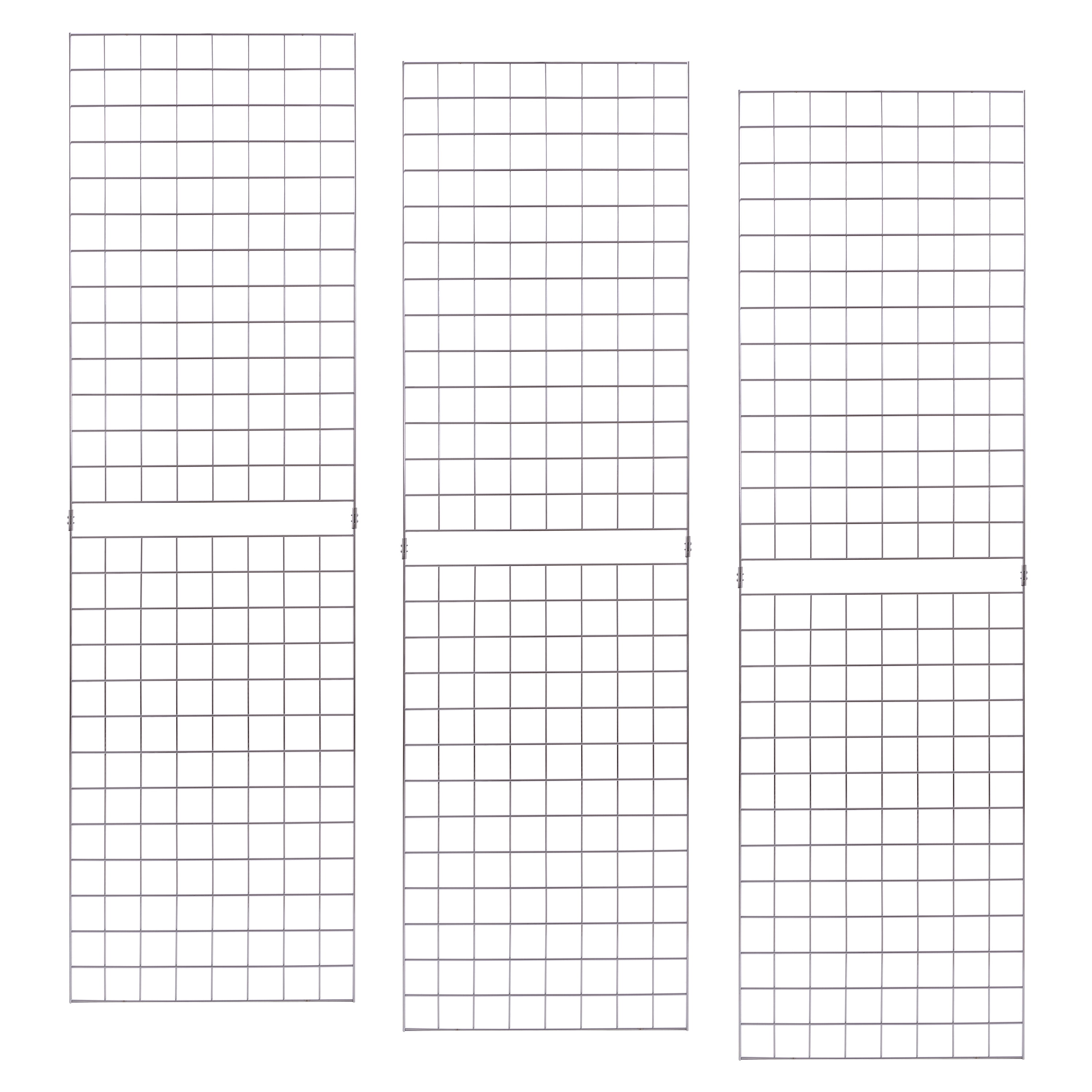 2' x 7' Chrome Portable Grid Panel (Pack of 3) - Walmart.com