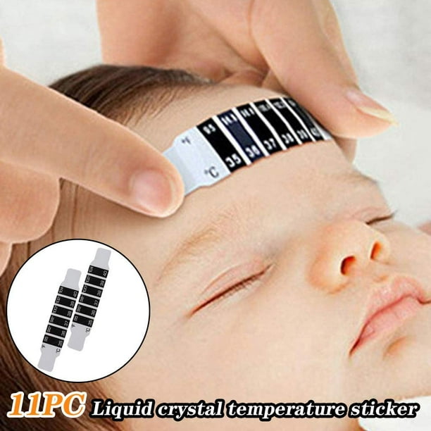 Artrylin 11 Pieces Forehead Thermometer Strips Reusable Fever ...