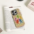 Colorful Hand-Drawn Star Cat Tough Phone Case, Whimsical Rainbow Art ...