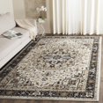 SAFAVIEH Lyndhurst Gina Traditional Bordered Area Rug, Cream/Navy, 7' x ...