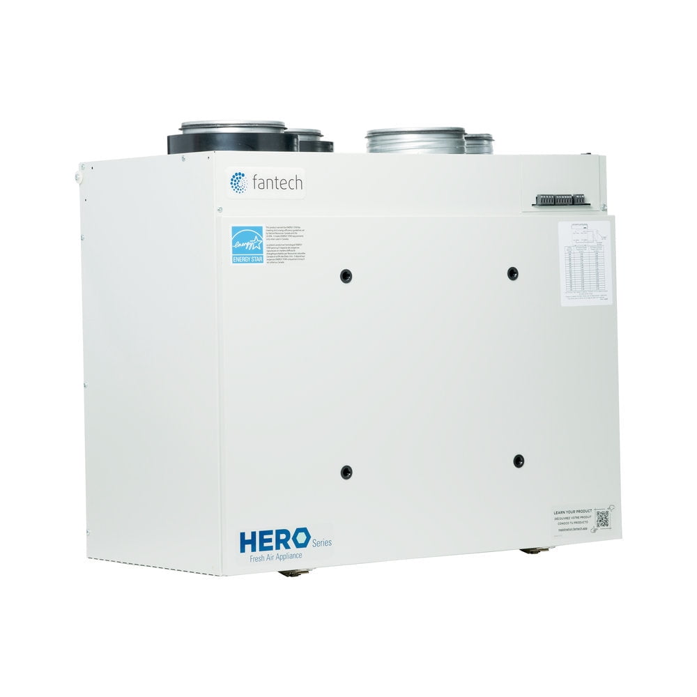 HERO 250H-EC Fantech Residential Heat Recovery Ventilator (HRV) for ...