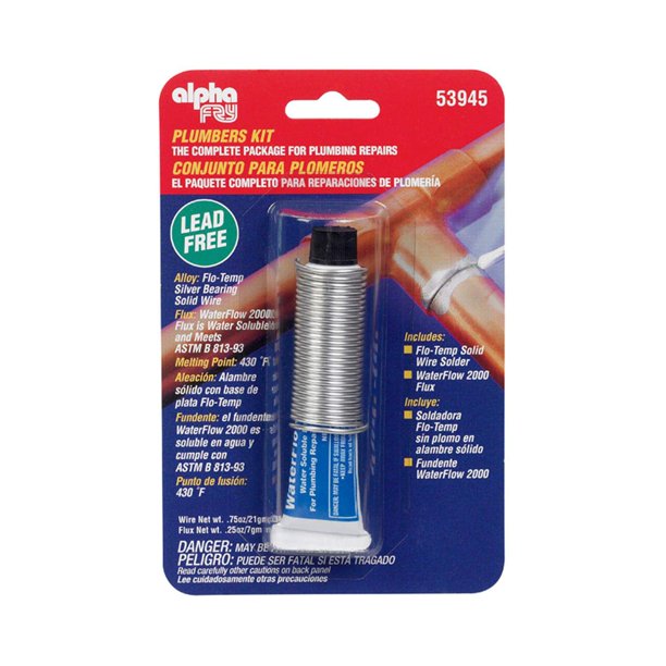 Alambre de soldadura para fontanería alpha fry AM53945, sin plomo, 21 g ...