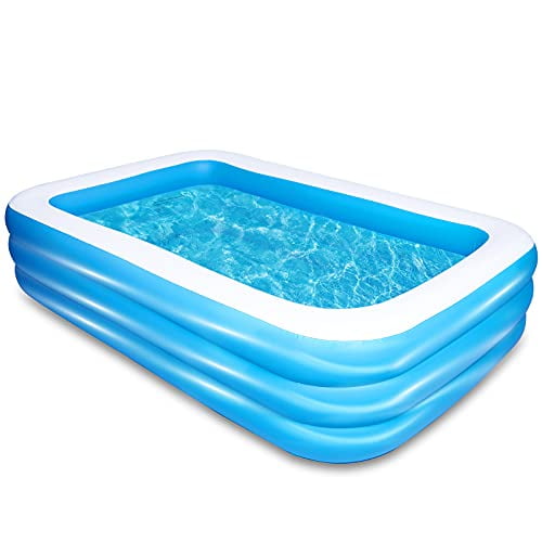 AsterOutdoor Inflatable Swimming Pool 120"x 72"x 24" Thickened, Full ...