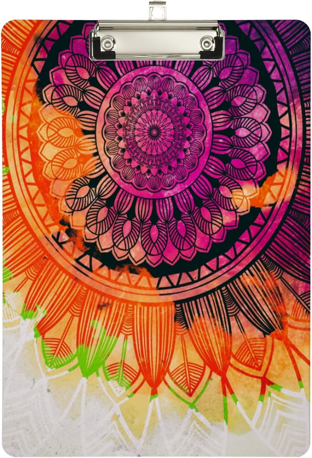 FMSHPON Mandala Bohemian Boho Clipboard Hardboard Wood Nursing Clip ...