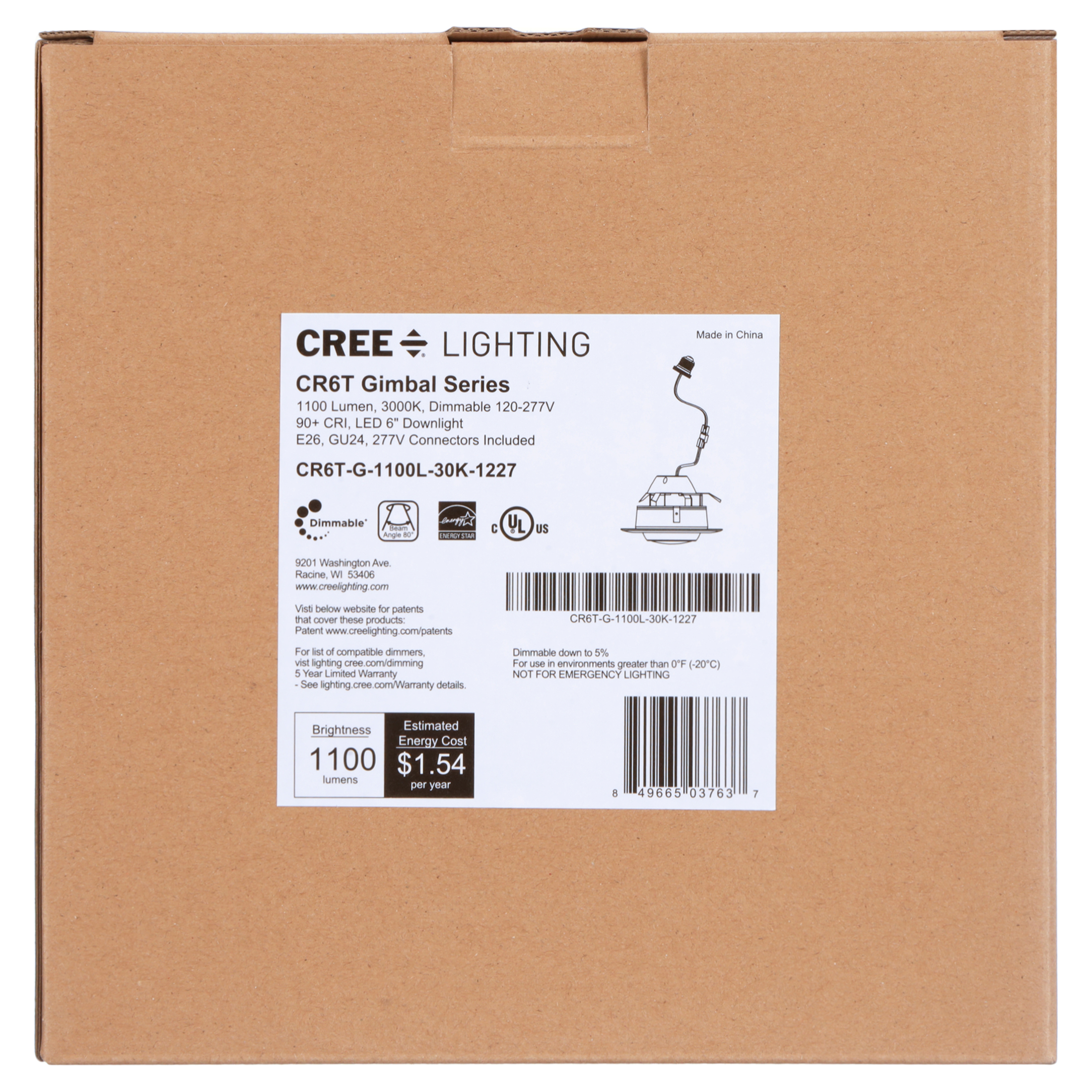 Cree Lighting CR-T 6 inch LED Retrofit Gimbal | Ubuy Nepal