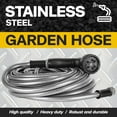 Ainpota Metal Garden Hose 50ft Heavy Duty Stainless Steel Water Hose