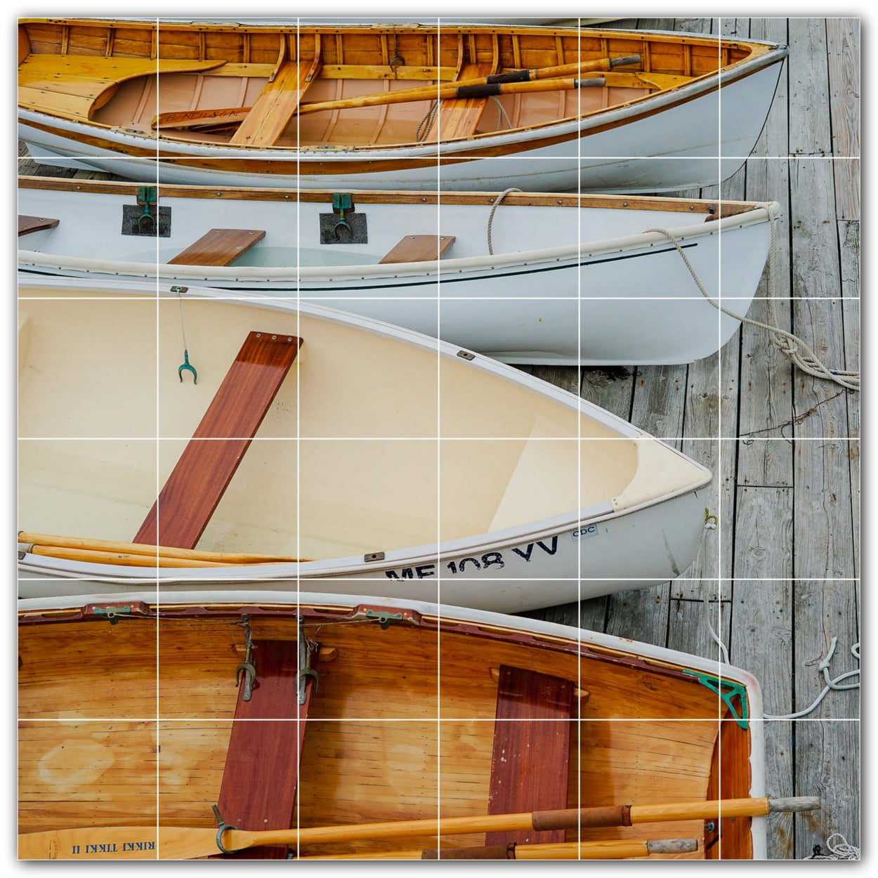 Picture-Tiles.com: Boat Ceramic Tile Wall Mural WAL500240-66XL. 72"W x ...