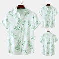 Hfolob Mens Casual Shirts Fashion Male Blouse Summer Short Sleeve