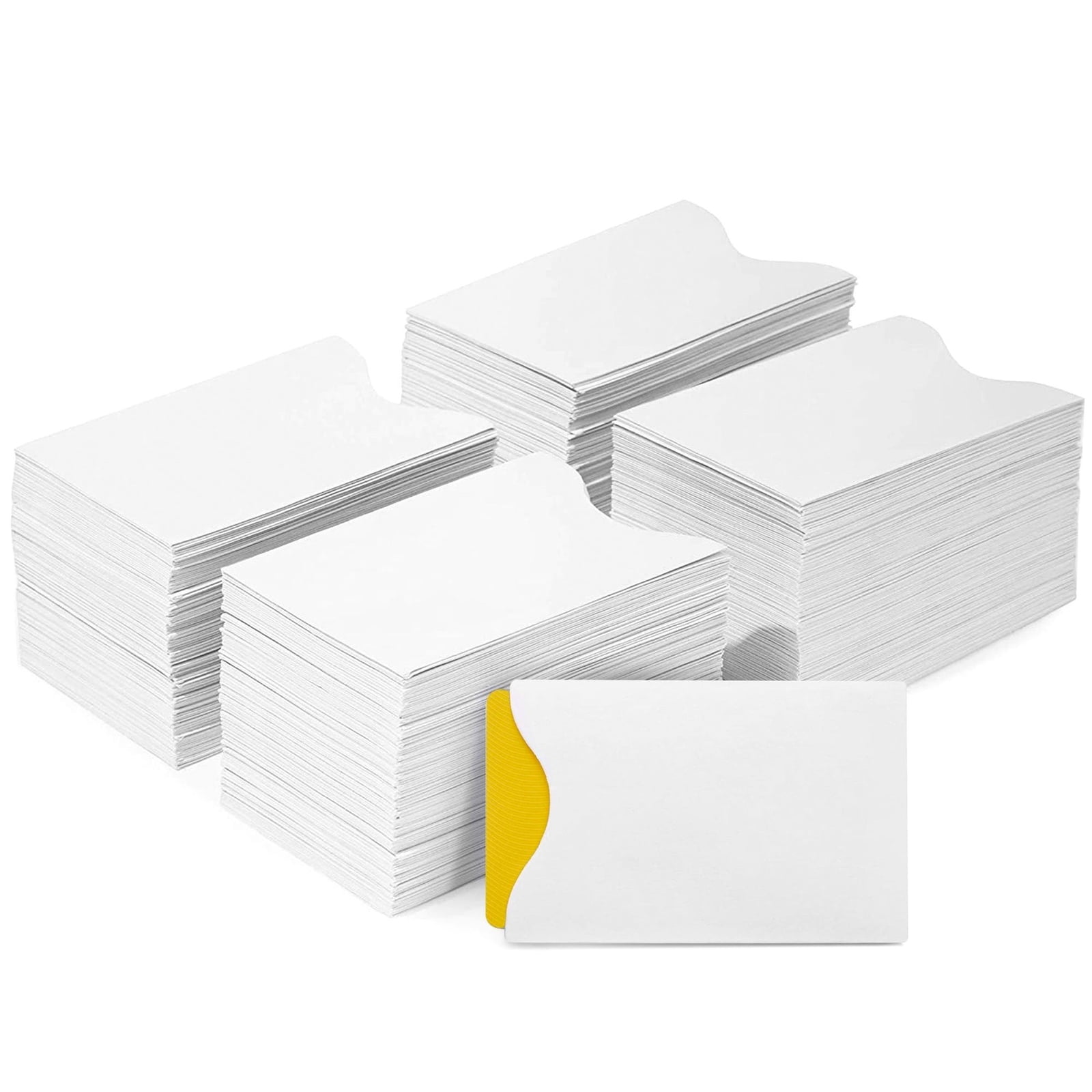 500-Pack Key Card Envelopes Sleeves, White, Blank Hotel, Motel Cover ...