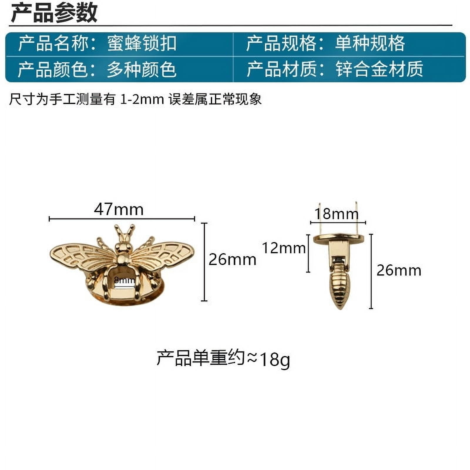 Click here for Etereauty 1 Pair Handbag Metal Latch Bee Shape Cla... prices