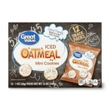 Great Value Iced Oatmeal Mini Cookies, 12 oz, 12 Count - Walmart.com