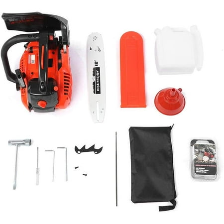 12" Gasoline Chainsaw, 900W Handheld Chainsaw Wood Cutting Grindling ...