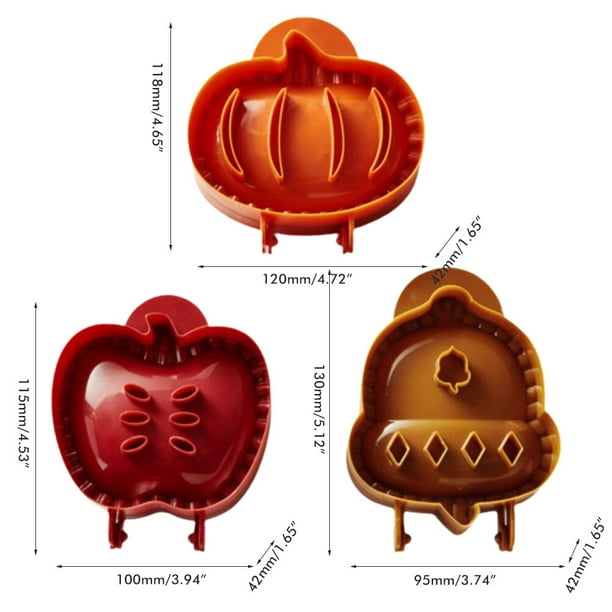 serony Christmas DIY Pie Mold Set Baking Molding Tool Mini Cookie Mold ...