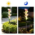 FHLFN717 White Artificial Calla Lily Solar Garden Stake Light, Color ...