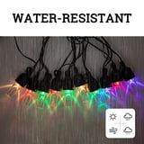afirst Hanging Outdoor Projector String Lights, 10 Colored LED ...