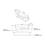 Furniture of America Cordea Contemporary TV Stand, 71", Espresso ...