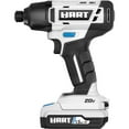 HART 20-Volt Cordless Impact Driver Kit, (1) 1.5Ah Lithium-Ion Battery ...