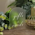 UNIQOOO Arch Acrylic Table Sign for Wedding Table Numbers, Frosted ...