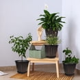 12 Inch Tall Plant Pots, 4 Pack Large Flower Planters with Drainage ...