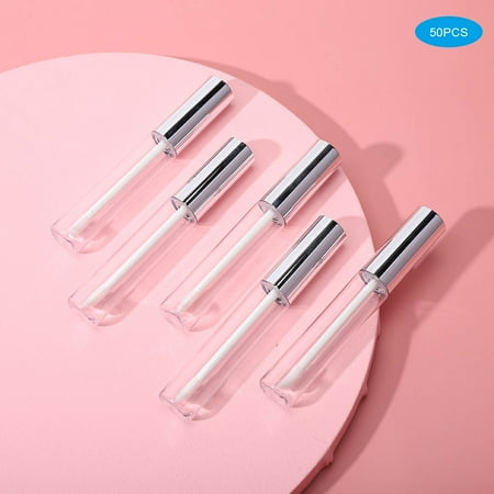 Lip Oil Bottle, 10ml/pc Silver Lip Gloss Tube For Lip Dye Fluid For Lip ...