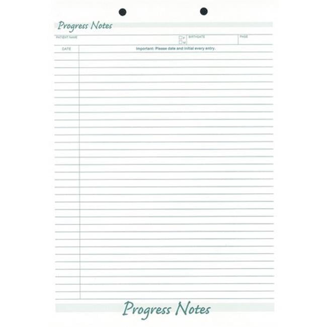WorkflowOne SHA115 One-Sided Progress Notes Form, Pack of 250 - Walmart.com