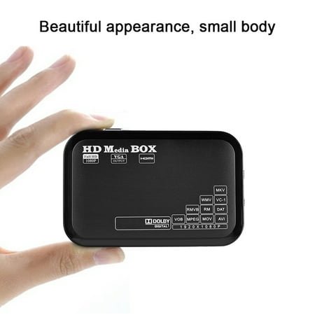 1080P Full HD Digital Media Player, Mini Box Media Player, Support USB ...