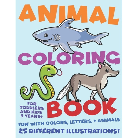 Dream Big Animal Coloring Book for Kids : Animals Coloring Book with ...