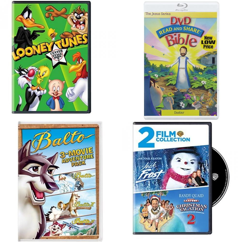 Children's 4 Pack DVD Bundle: Looney Tunes Center Stage Vol. 2, Read ...