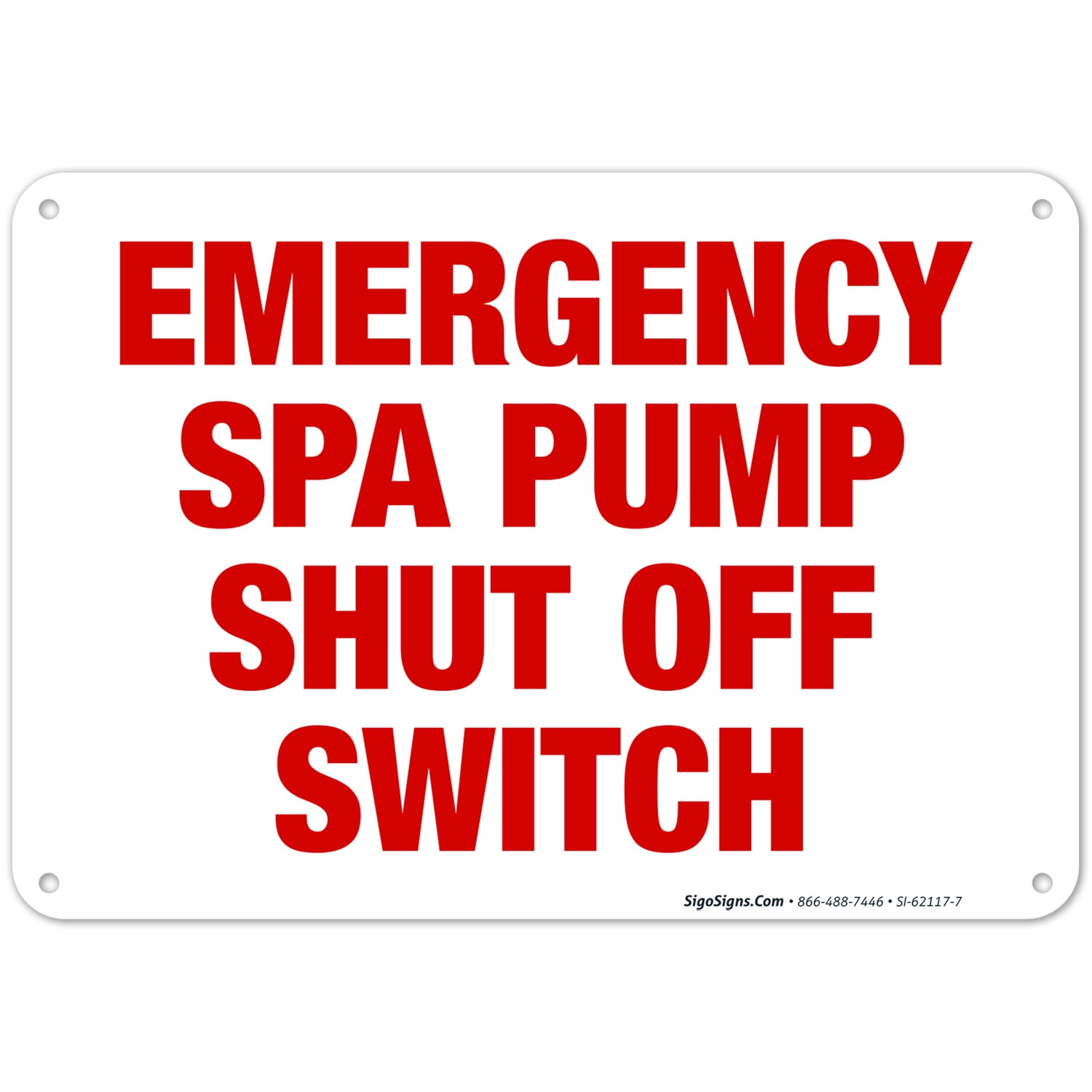 New Jersey Spa Pump Shut Off Sign, Complies With State Of New Jersey ...