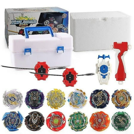(white) 12 Pc Gyro Beyblade Burst Set W/launcher+box | Walmart Canada