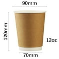 O2frepak 12Oz Large Disposable Coffee Cups, 25 Count, Suitable for Hot ...