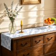 ARTSLION Waterproof Table Runner 13x90 Inch Polyester Wipe Clean Patio ...