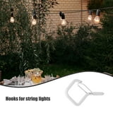 10 Pcs Hook Hooks for Hanging Hammock Heavy Outdoor White Metal ...