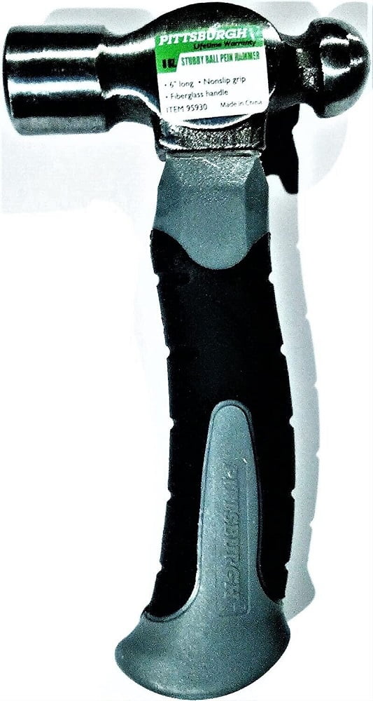 8 oz. Small Stubby Ball Pein Hammer Fiberglass Handle - Walmart.com