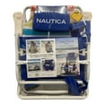 Nautica Portable Beach Chair, Rainbow Stripe, Double Cup Holder, Padded ...