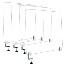 Sauder 48" Plastic Shield for Desks, Clear Transparent Finish - Walmart.com