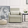 Triple Tree Modern Velvet Multi Functional Convertible Sofa with Pillow ...