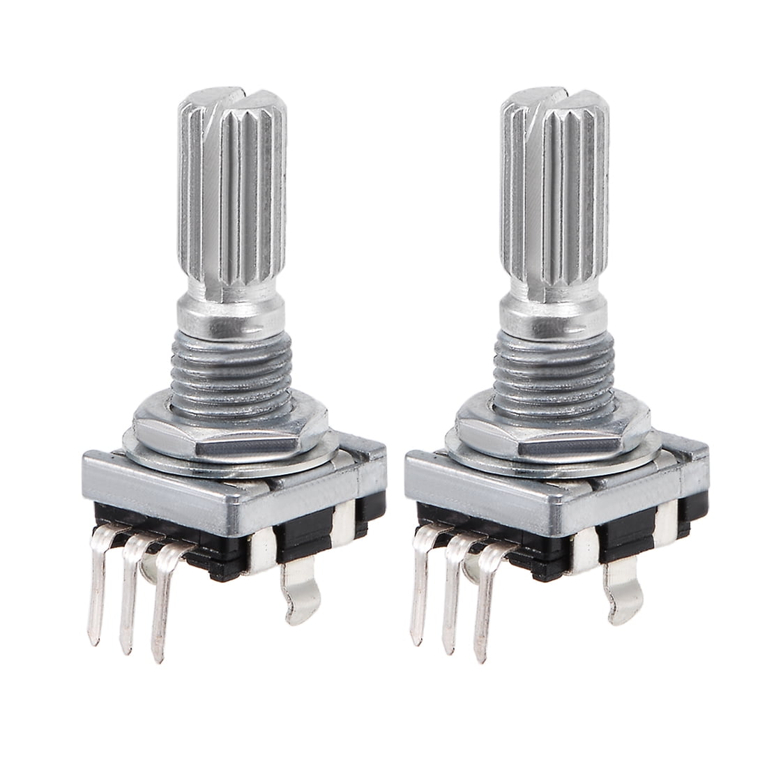 360 Degree Rotary Encoder Code Switch Digital Potentiometer Ec11 5 Pins 20mm 2 Pcs