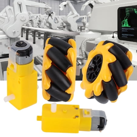 Wchiuoe Omnidirectional Mecanum For Toy Robot Car Wheel DC 3V-12V ...