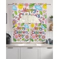 Children's Day Kitchen Curtains Sets 24 Inch Length with Valance ...