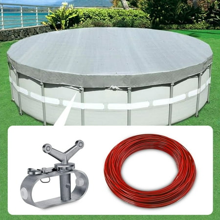 Pool Cover Cable and Winch Kit Winter Cover Cable Ratchet for Above ...