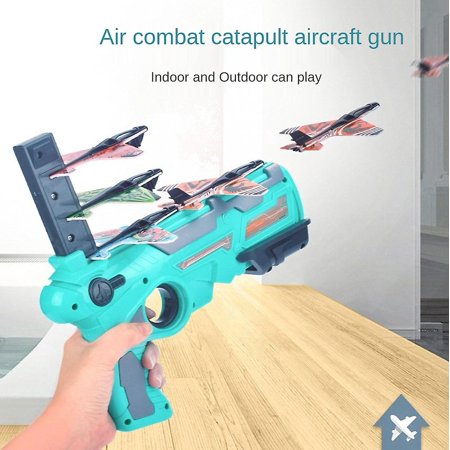 One-Click Ejection Foam Airplane Shooting Game Toy Catapult Plane Toy ...