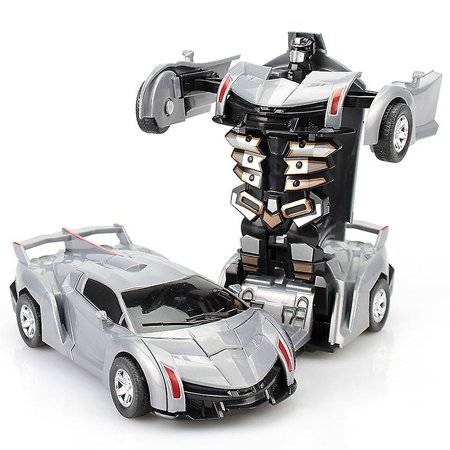 Transformation Mini 2 In 1 Car Robot Toy Anime Action Collision ...