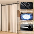 Room Divider No Drilling Curtain Rod Wall Divider for Room Separation ...