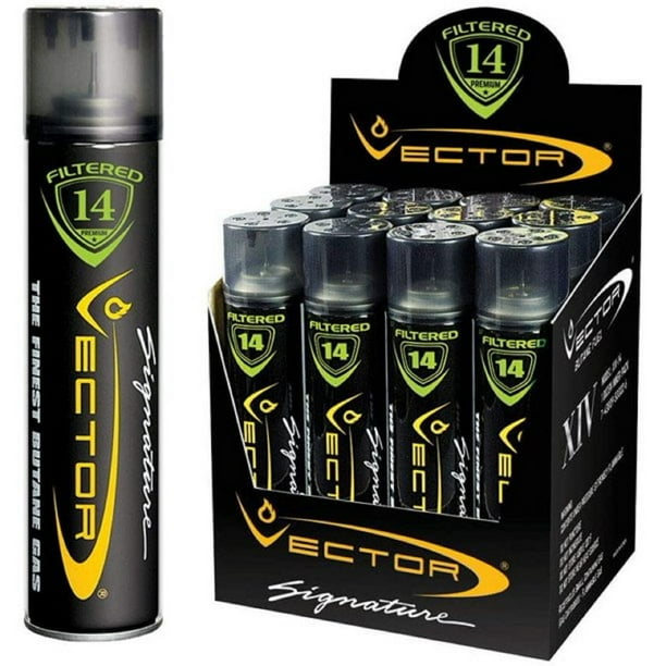 Vector 14x Filtered Premium Refined Fuel Butane Gas Refill (320mL) by ...