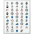 35pcs-50pcs Cute Penguin Stickers Animal Stickers Winter Decals Kids ...