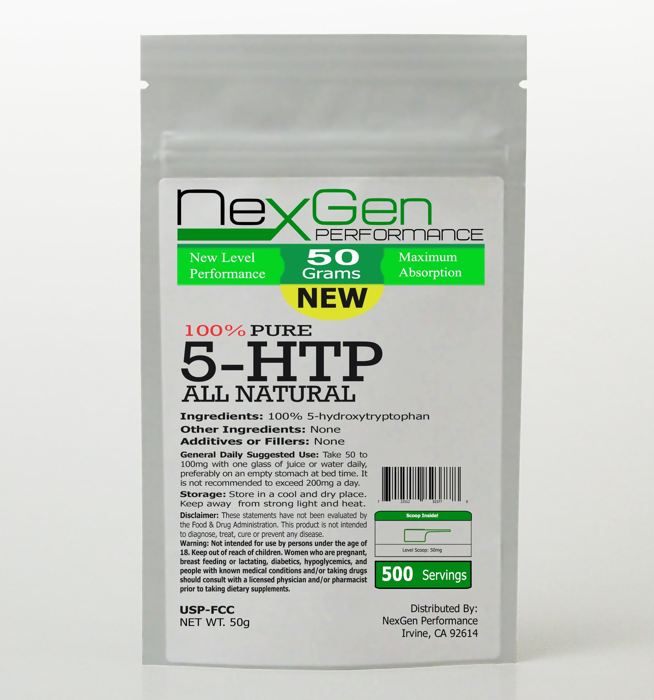 5 HTP Powder 50g (1.75oz) - 100% Pure Griffonia Seed Extract - Walmart.com