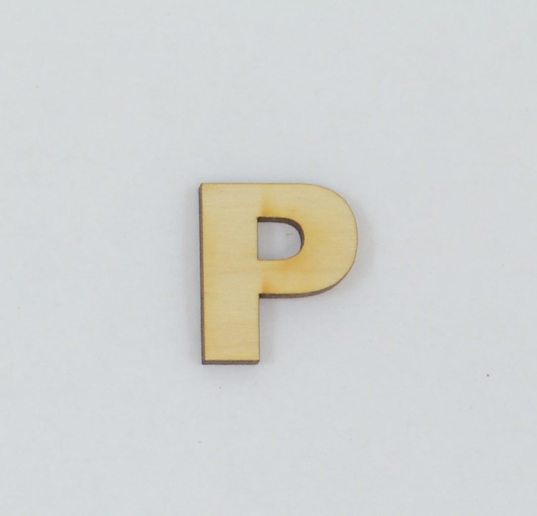 1 Pc, 5 Inch X 1/4 Inch Thick Wood Letters P In The Arial Font For ...
